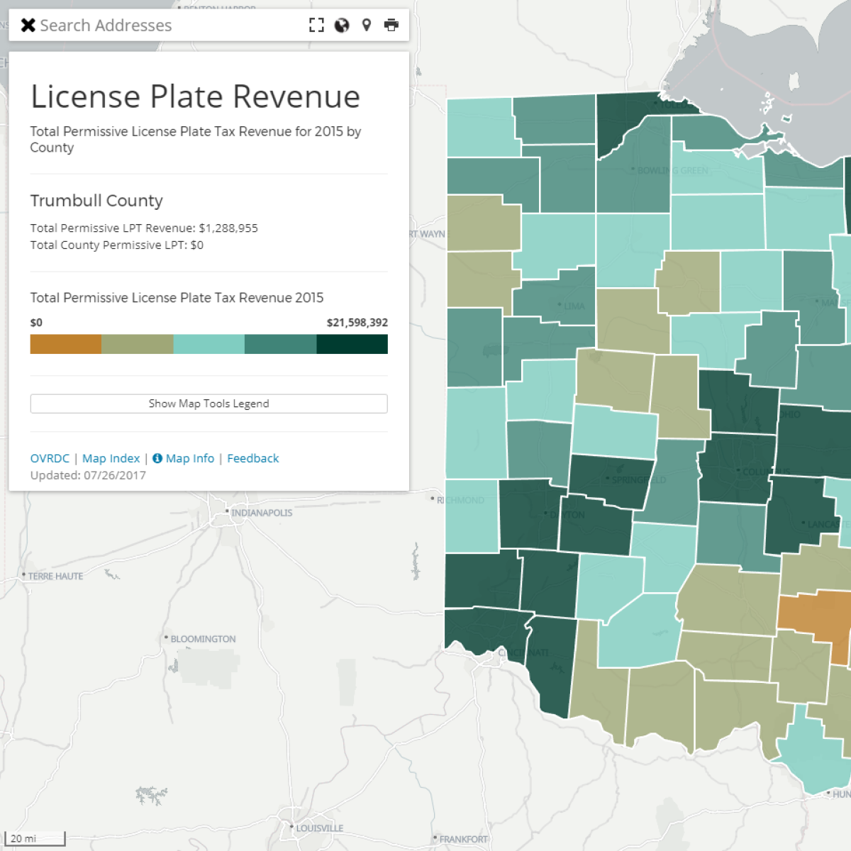 License Plate Revenue | OVRDC